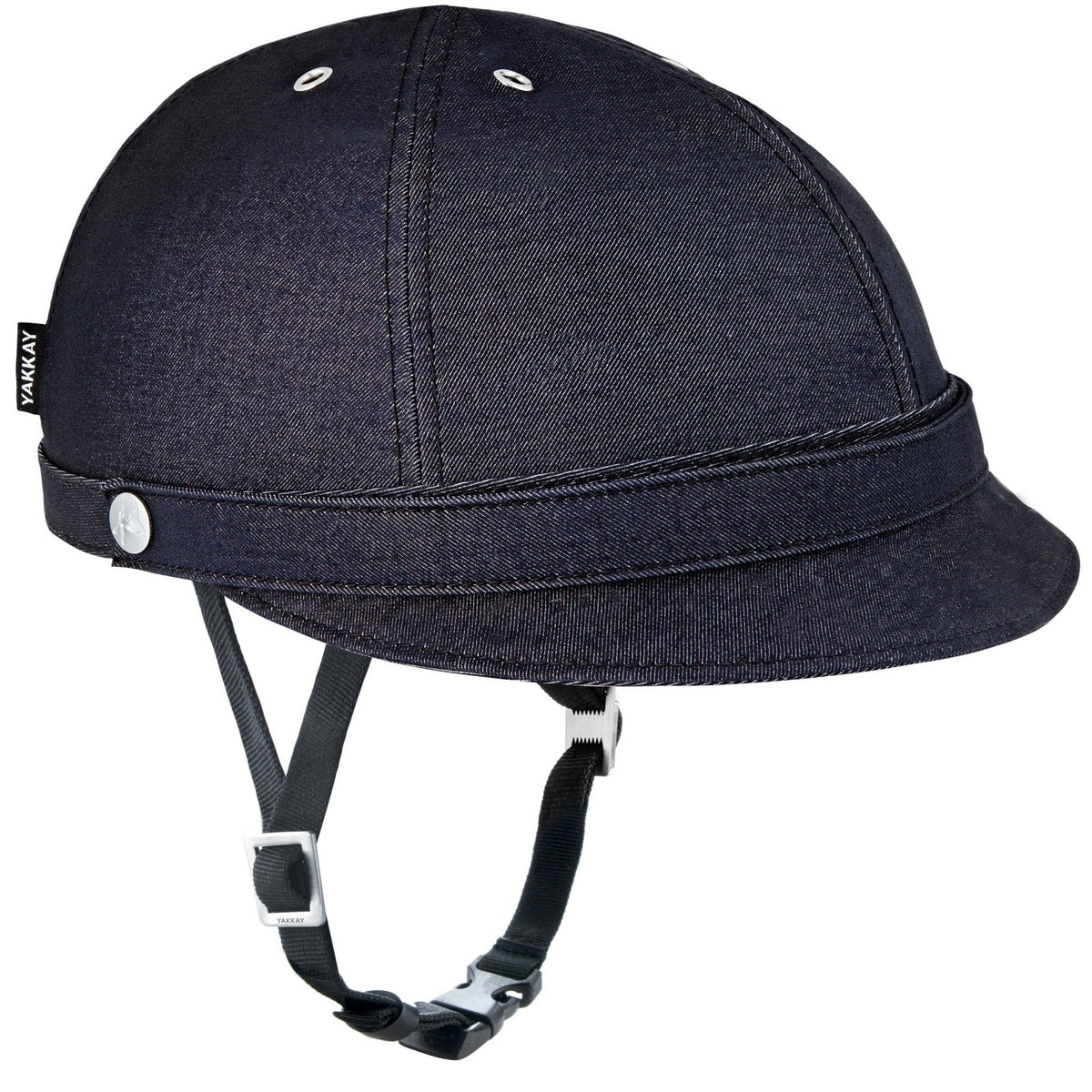 Milano Dark Blue Denim Helmet Hat (helmet+cover)
